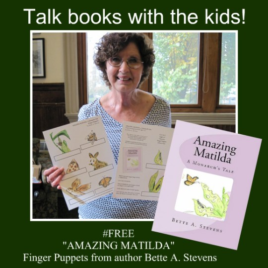 AMAZING MATILDA Finger Puppets #FREE Download | Bette A. Stevens, Maine ...